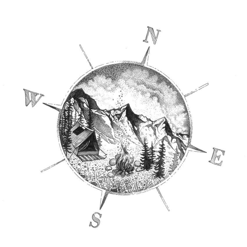 Compass Landscape (MTNS) - Rashelle Stetman Art